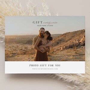 Photographer Gift Certificate Template, Gift Card, Photography Gift ...