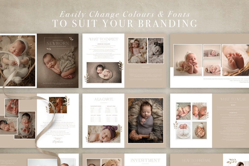 Newborn Marketing Magazine Template Newborn Magazine - Etsy