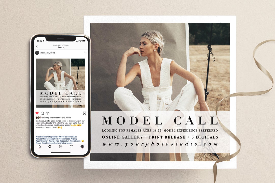 Model Call Template, Photography Casting Call, Photography Model Call ...