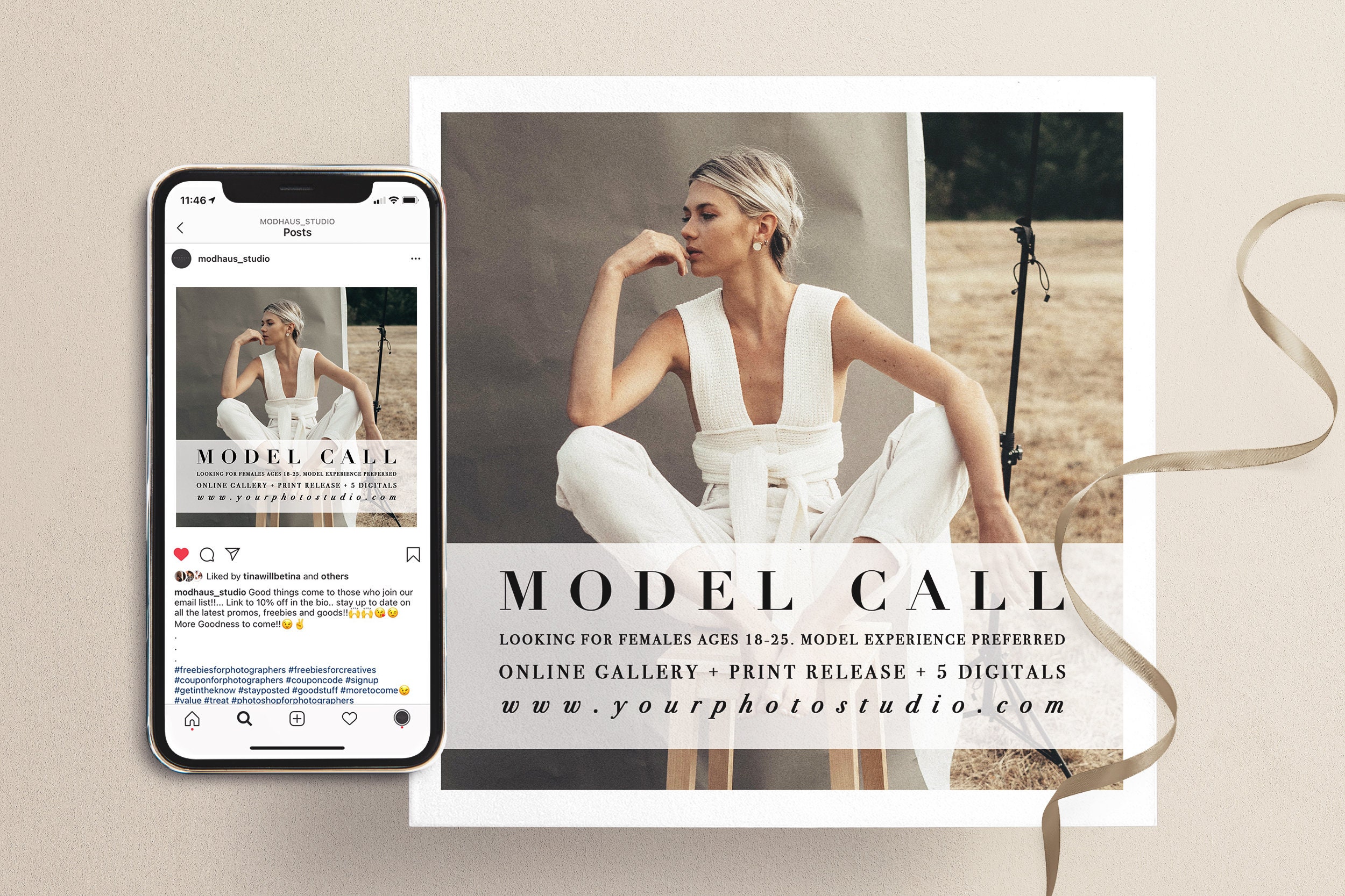 Model Call template Photography casting call Photography | Etsy