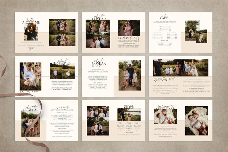 Photography Client Style Guide Template: Family Session Welcome ...