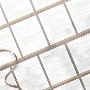 Photography Client Contract Template: Customizable Agreement (photoshop ...