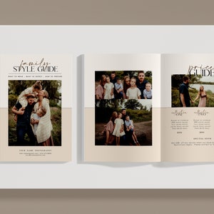Photography Client Style Guide Template: Family Session Welcome ...