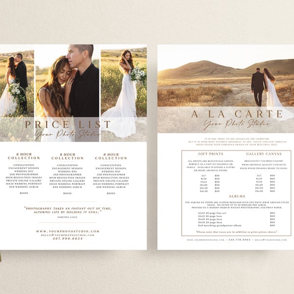 Pricing Template - Etsy