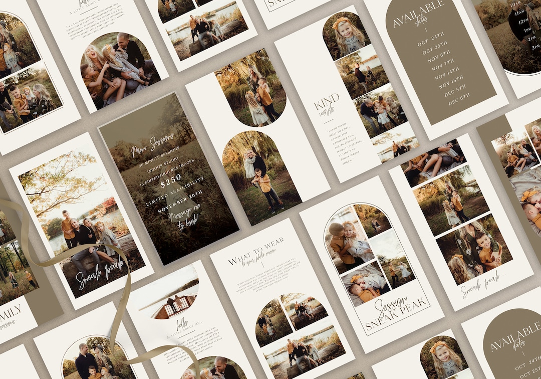 Photography Instagram Story Template Bundle: Modern Photoshop Layouts ...