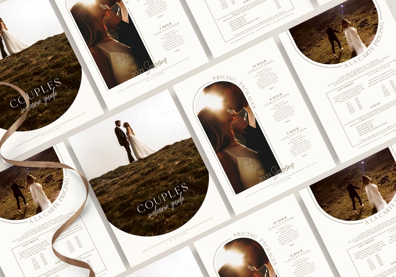 3 Page Photography Pricing Template Session Price Guide List - Etsy