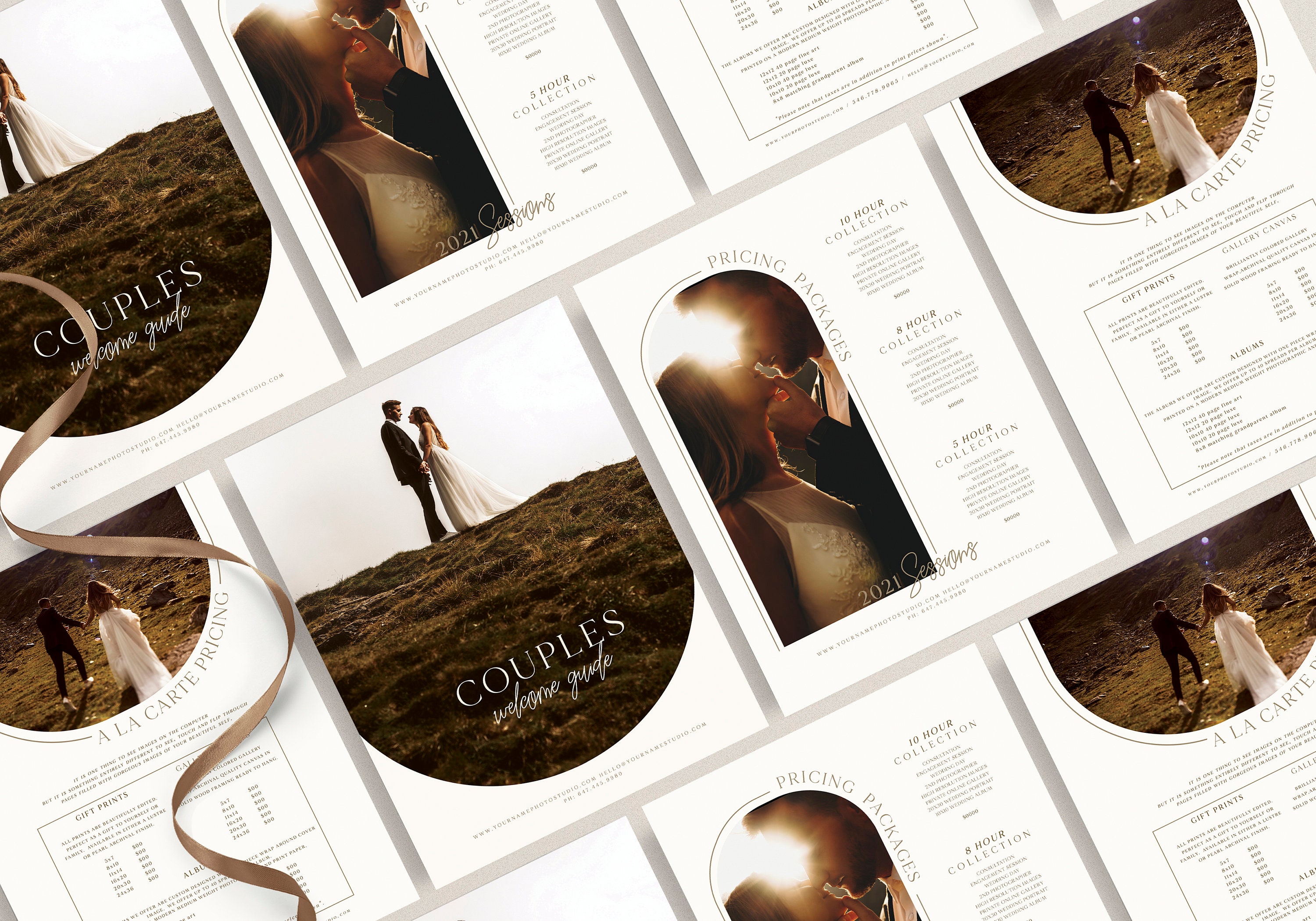 3 Page Photography Pricing Template Session Price Guide List - Etsy