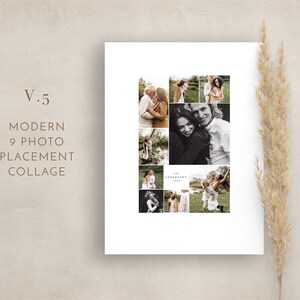 6 Page Photo Collage Template, CANVA Collage, Family Photo Collage ...