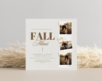 Fall Mini Session Template - Autumn Mini Session Template - Photography ...