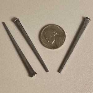 Qty (30) 2" Fine Finish Steel Cut Nails, Two Inch Nails Set of Thirty ...