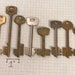Vintage Clock Keys lot of 3, Wind up Keys, Skeleton Keys, Maker Supply ...