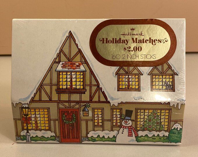 1980 Holiday Matchbox, Made in Japan, Christmas Fireplace Decor ...