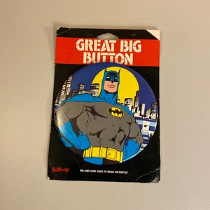 6" Diameter, Huge 1982 Batman Pinback Button, Great Big Button, Button ...