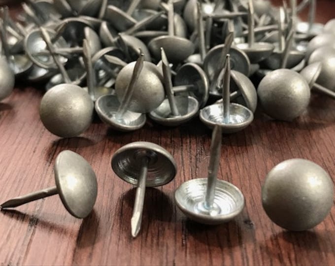 Qty: 150 Zinc Plated Matte Decorative Nails, 1/2 Inch Upholstery Nails ...