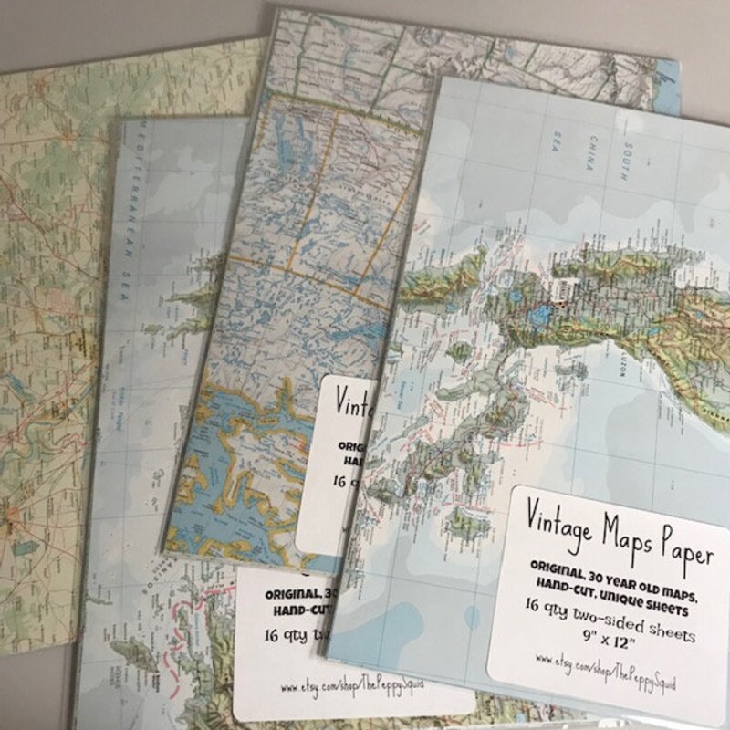 Decoupage World Map - Etsy