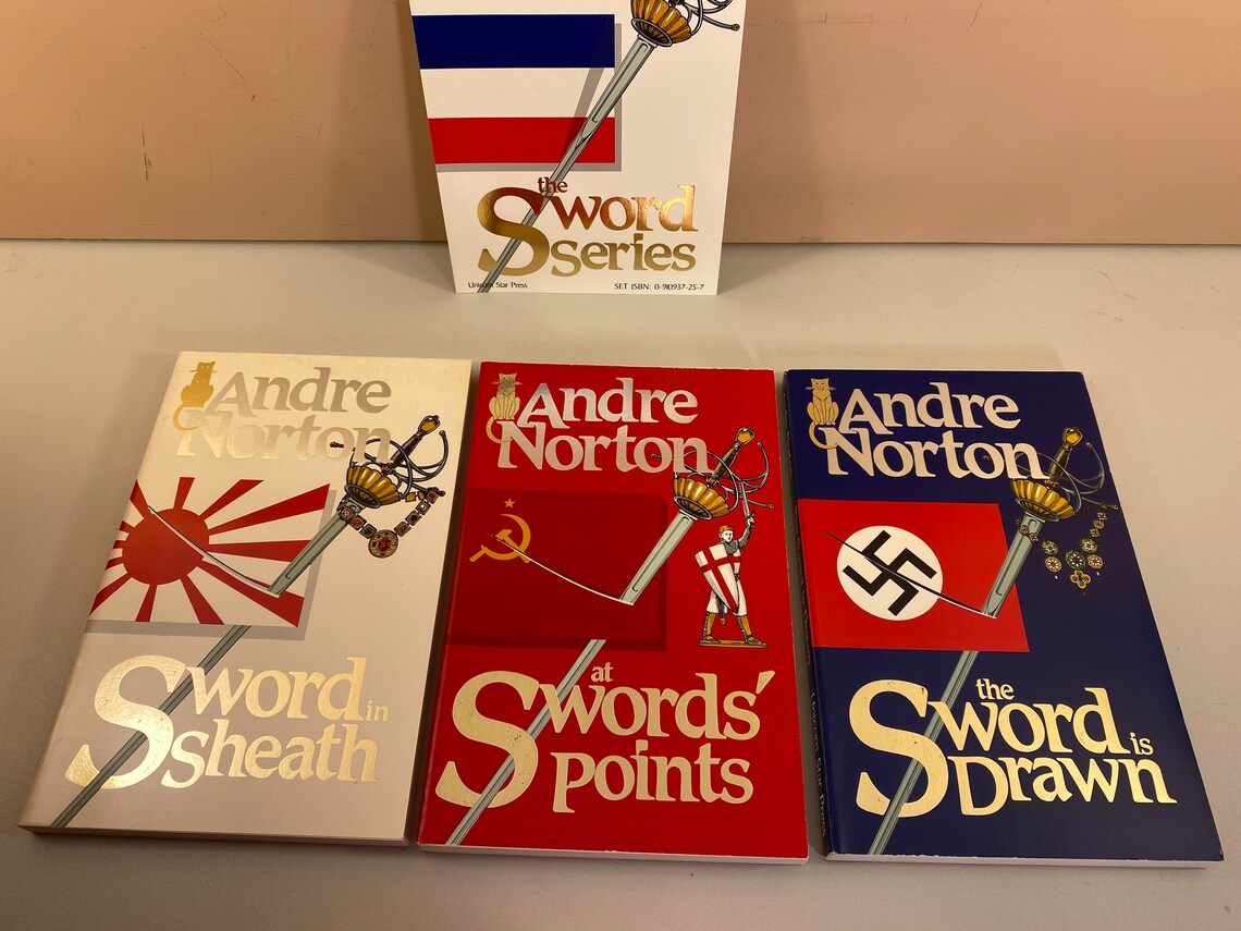 1985 Sword Trilogy, Andre Norton Paperback Book Set, Unicorn-star Press ...