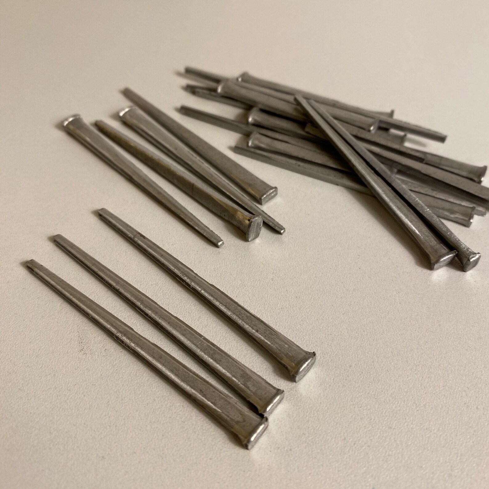 Qty 20 2.5 Fine Finish Steel Cut Nails 2.5 Inch Nails | Etsy