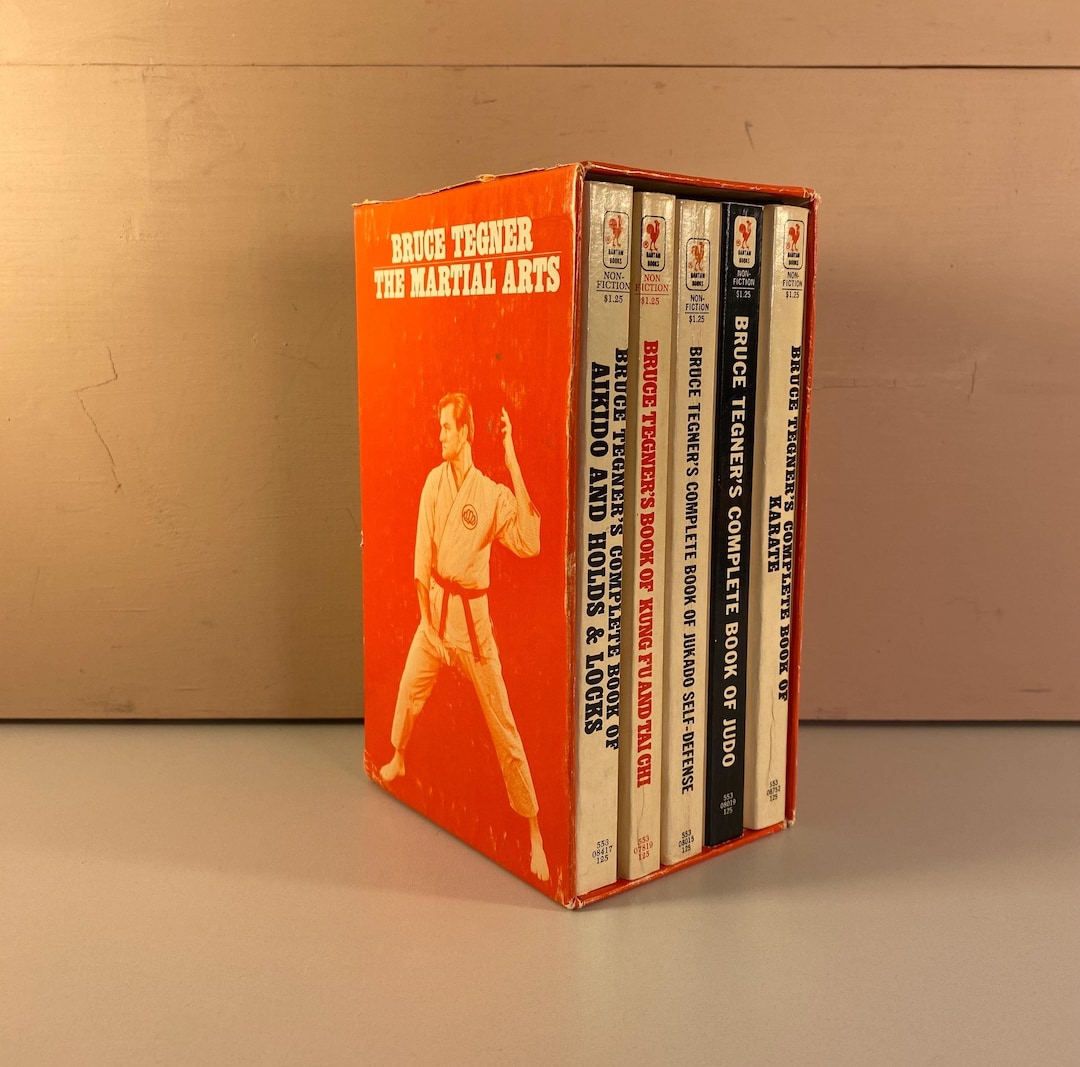 1970s Bruce Tegner the Martial Arts Box Set, Vintage Paperback Book Box ...
