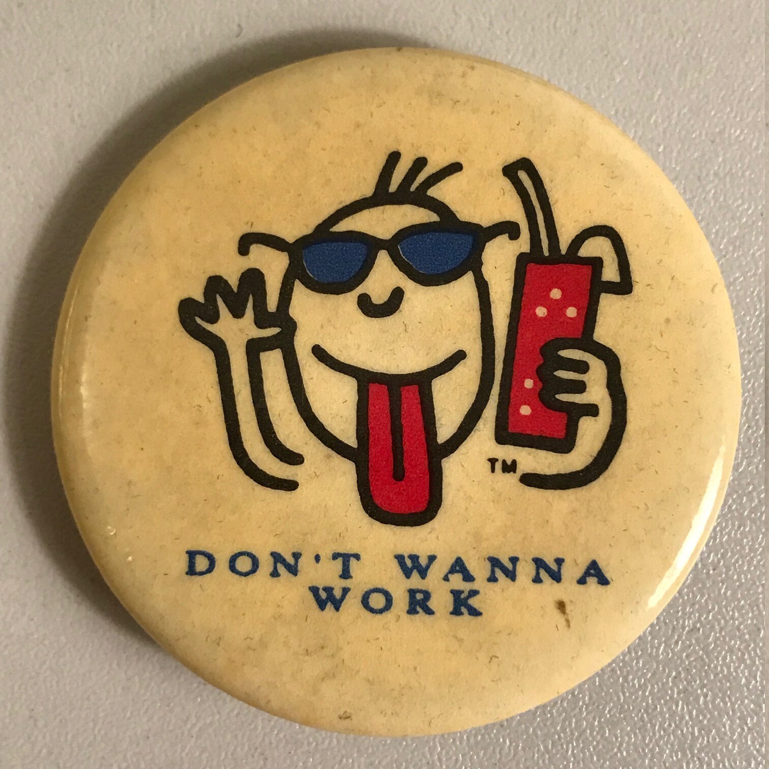 8 Funny Work Pinback Buttons 1980s Pins Old Cool 80s Flair | Etsy