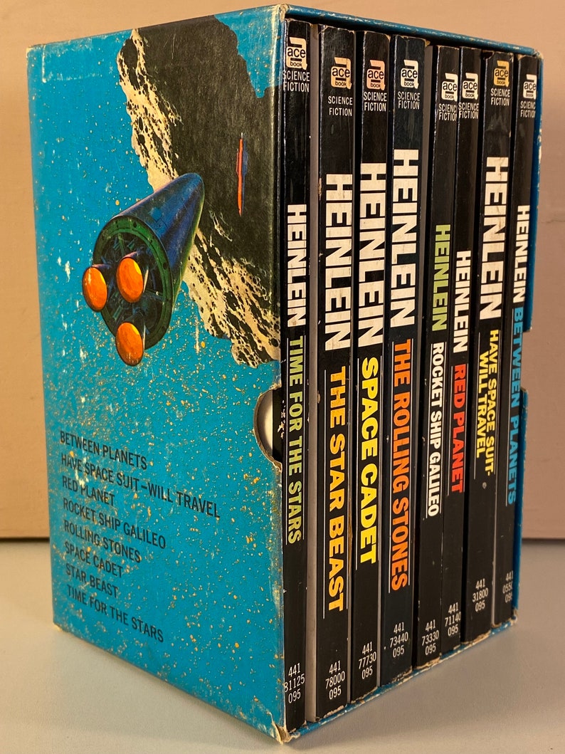 The Worlds of Robert A. Heinlein, Paperback Book Set, Heinlein Box Set ...