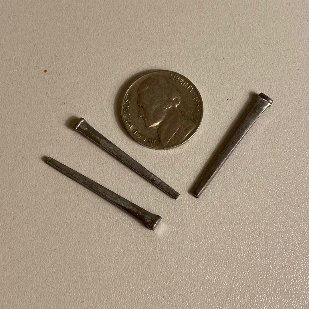 Qty (50) 1.25" Fine Finish Steel Cut Nails, 1.25 Inch Nails Set of ...