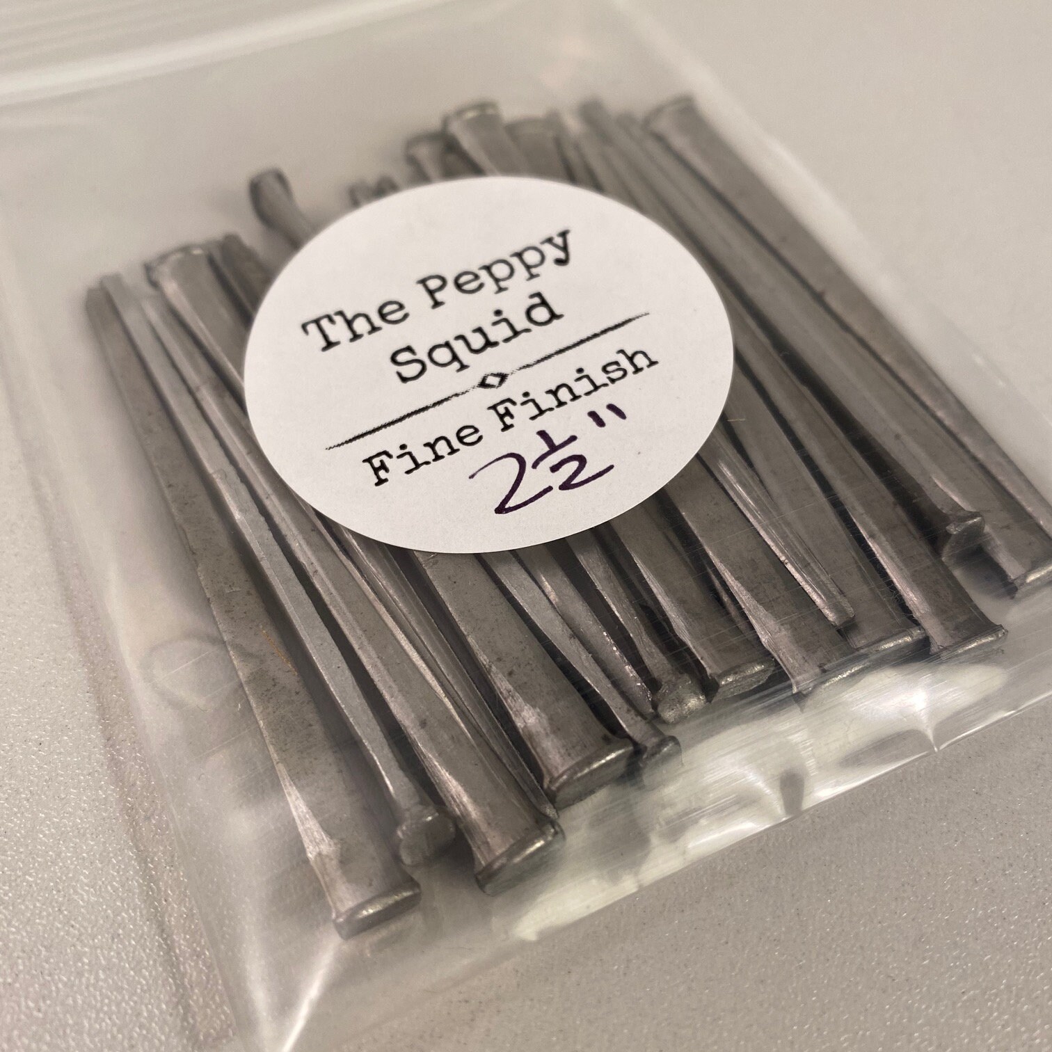 Qty 20 2.5 Fine Finish Steel Cut Nails 2.5 Inch Nails | Etsy