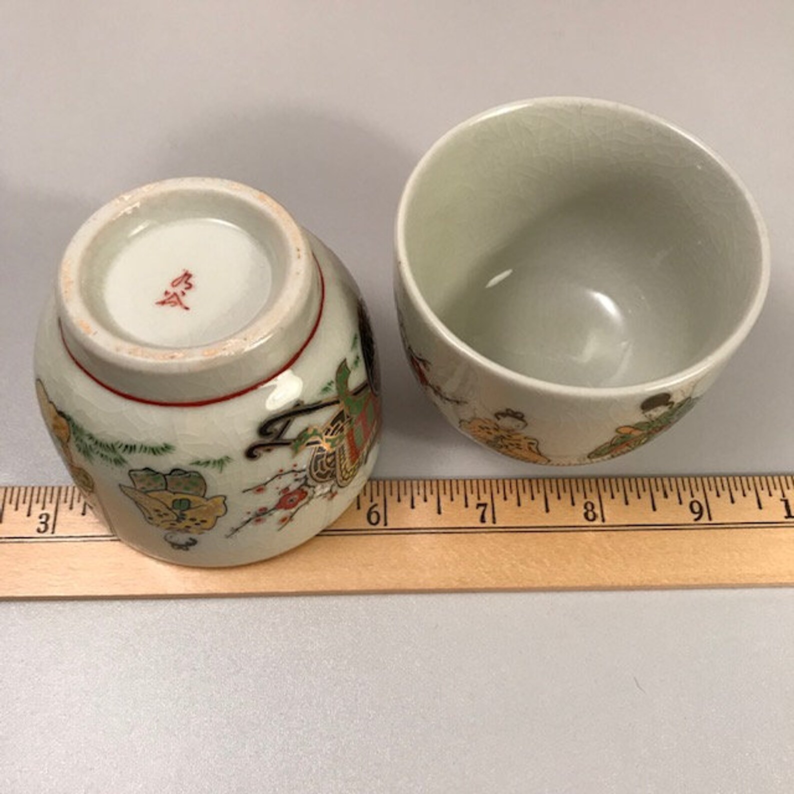 10 Asian Tea Cups Set Fancy Matching Teacups Far East Hand - Etsy