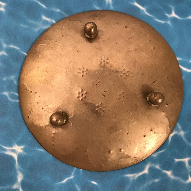 4.25 Inch Metal Trinket Dish Decorative Little Metal Plate | Etsy