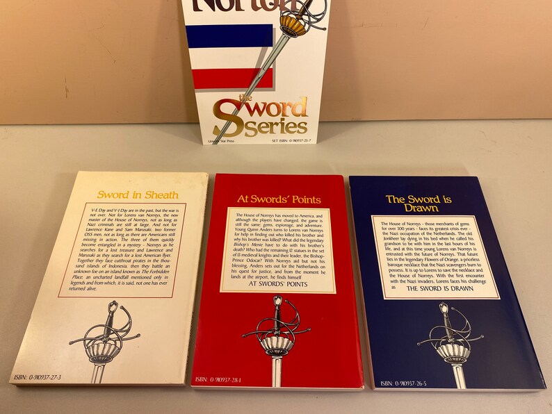 1985 Sword Trilogy, Andre Norton Paperback Book Set, Unicorn-star Press ...