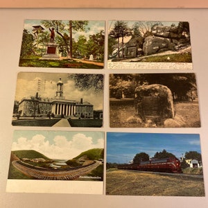 125 Old Pennsylvania Postcards, Old Souvenir Post Cards, 1930s - 1970s ...