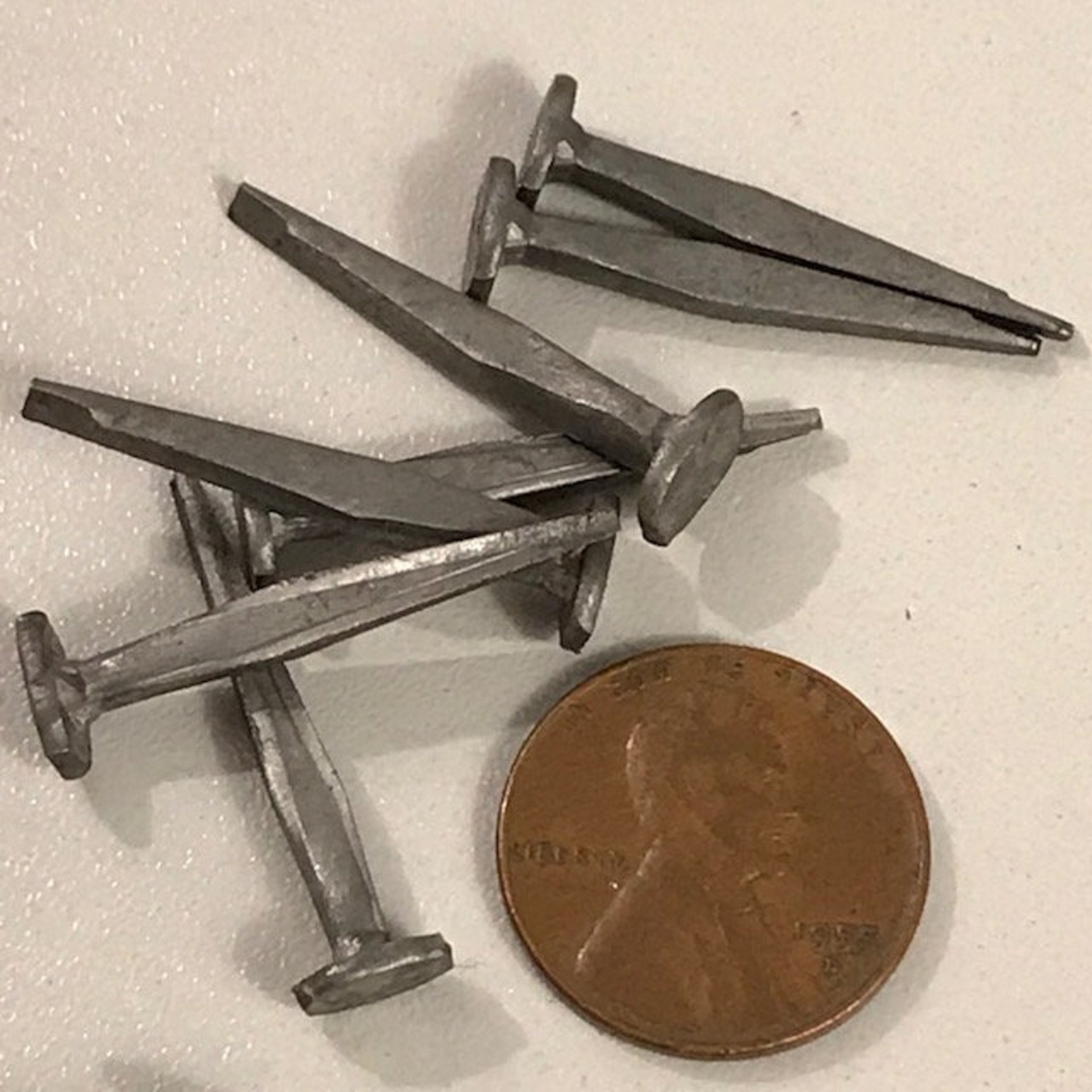 Qty 50 1 Clout Steel Cut Nails 1 Inch Nails Set of | Etsy