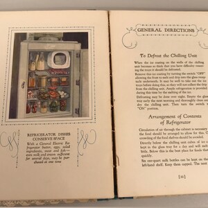 1927 General Electric Refrigerator Recipes and Menus Cook Book, Hard ...