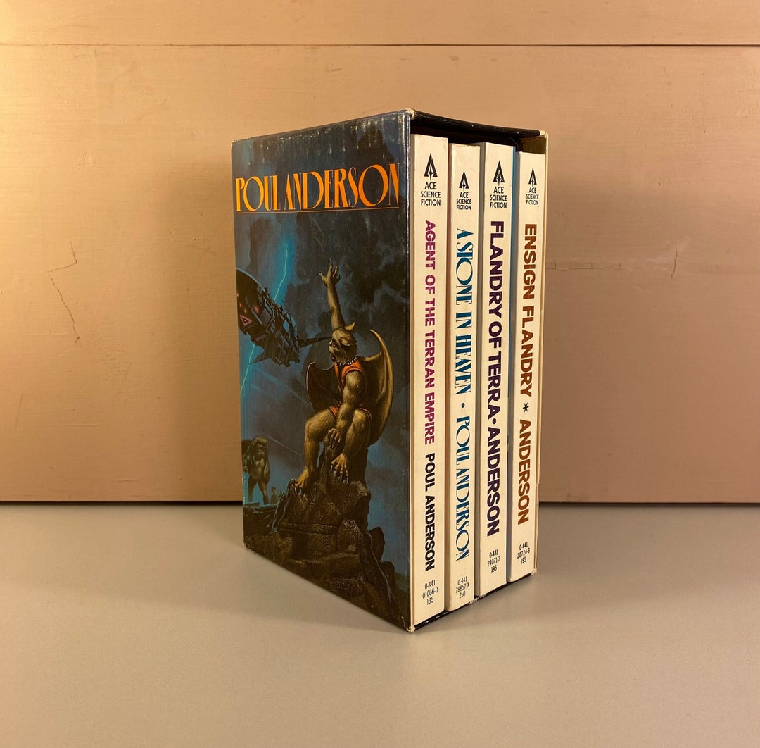 1980s Poul Anderson Science Fiction Box Set, Sci Fi Books, Vintage ...