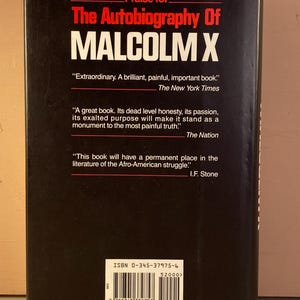 1992 the Autobiography of Malcolm X as Told to Alex Haley Hardcover ...