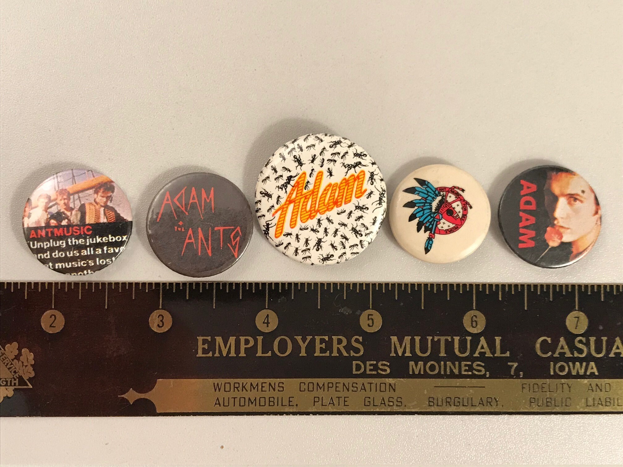 5 Adam Ant Pinback Buttons 1980s Pins Pop First Wave Radio | Etsy