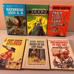 1960s Andre Norton Collection, Ace Paperback Books, Mid Century Modern ...