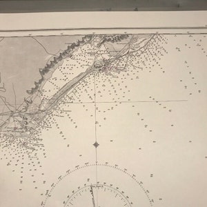 South Coast France and Spain Navigational Chart Hydrographic Map 1804 ...