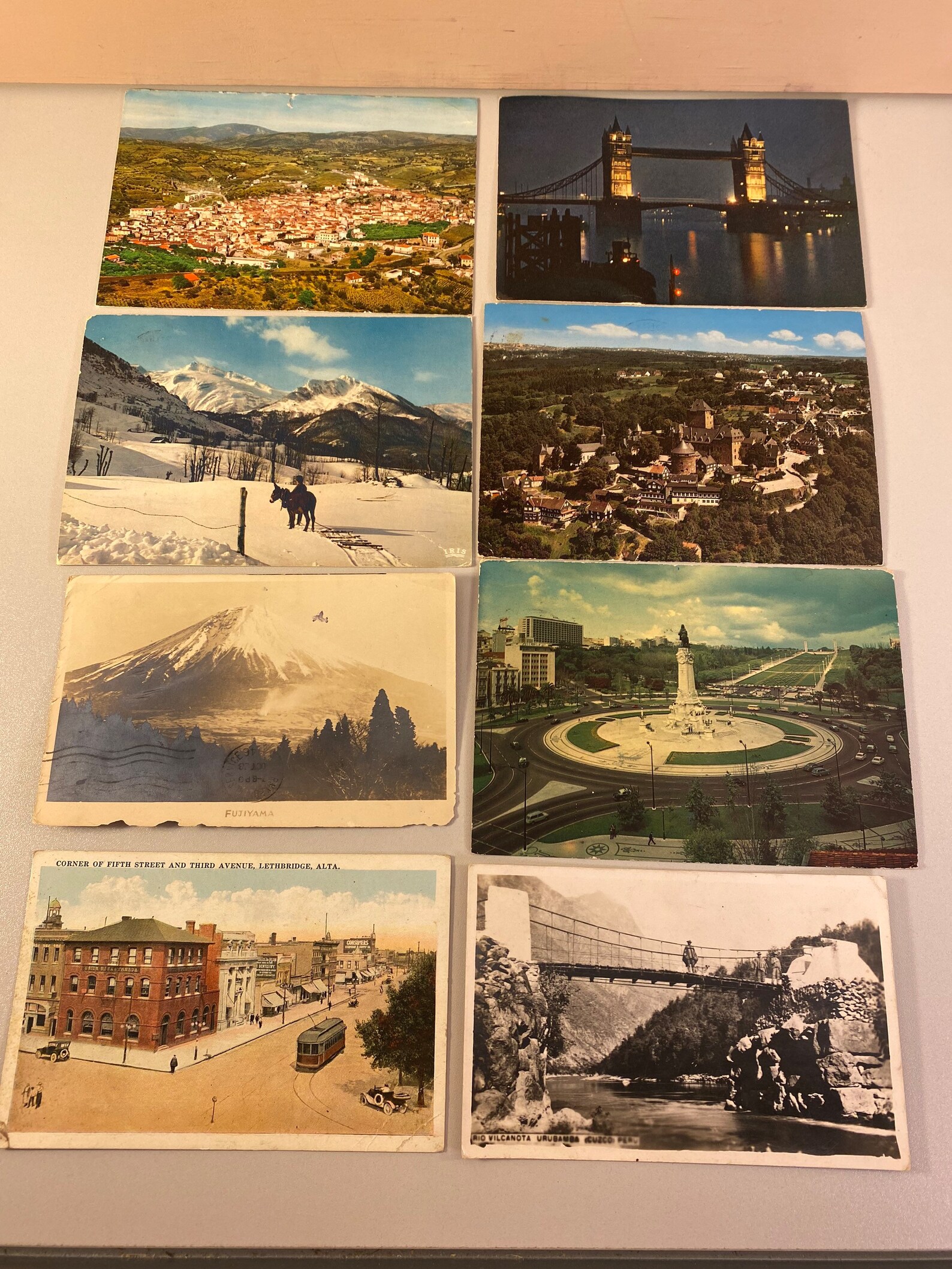 20 Old Misc Foreign Postcards, Old Souvenir Post Cards, 1930s - 1970s ...