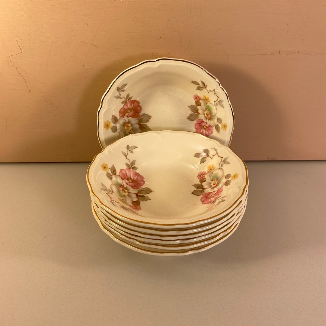 Knowles Berry Bowls Set, Edwin M Knowles China Co, Vintage Dinnerware ...