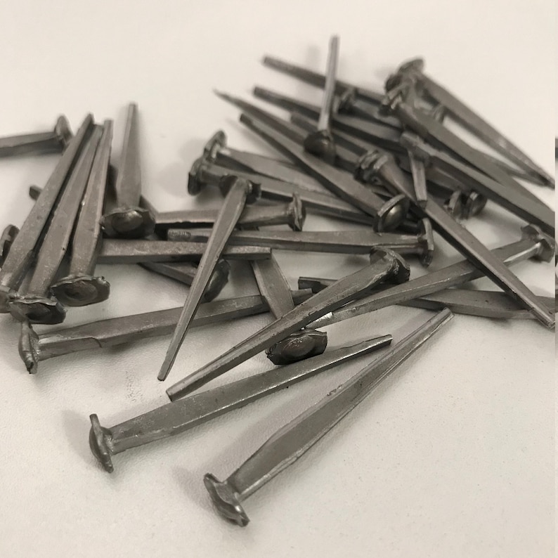 Qty 20 2 Rosehead Steel Cut Nails 6D Rose Head - Etsy