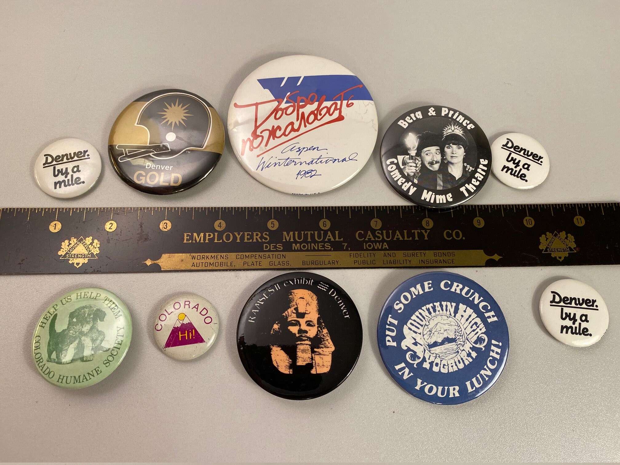 10 Colorado and Denver 1980s Pinback Buttons Vintage 80s Fan | Etsy