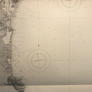 South Coast France and Spain Navigational Chart Hydrographic Map 1804 ...