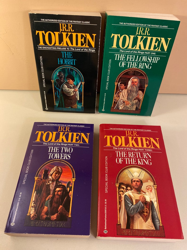 1990s UNREAD LOTR Paperback Book Box Set J. R. R. Tolkien the | Etsy