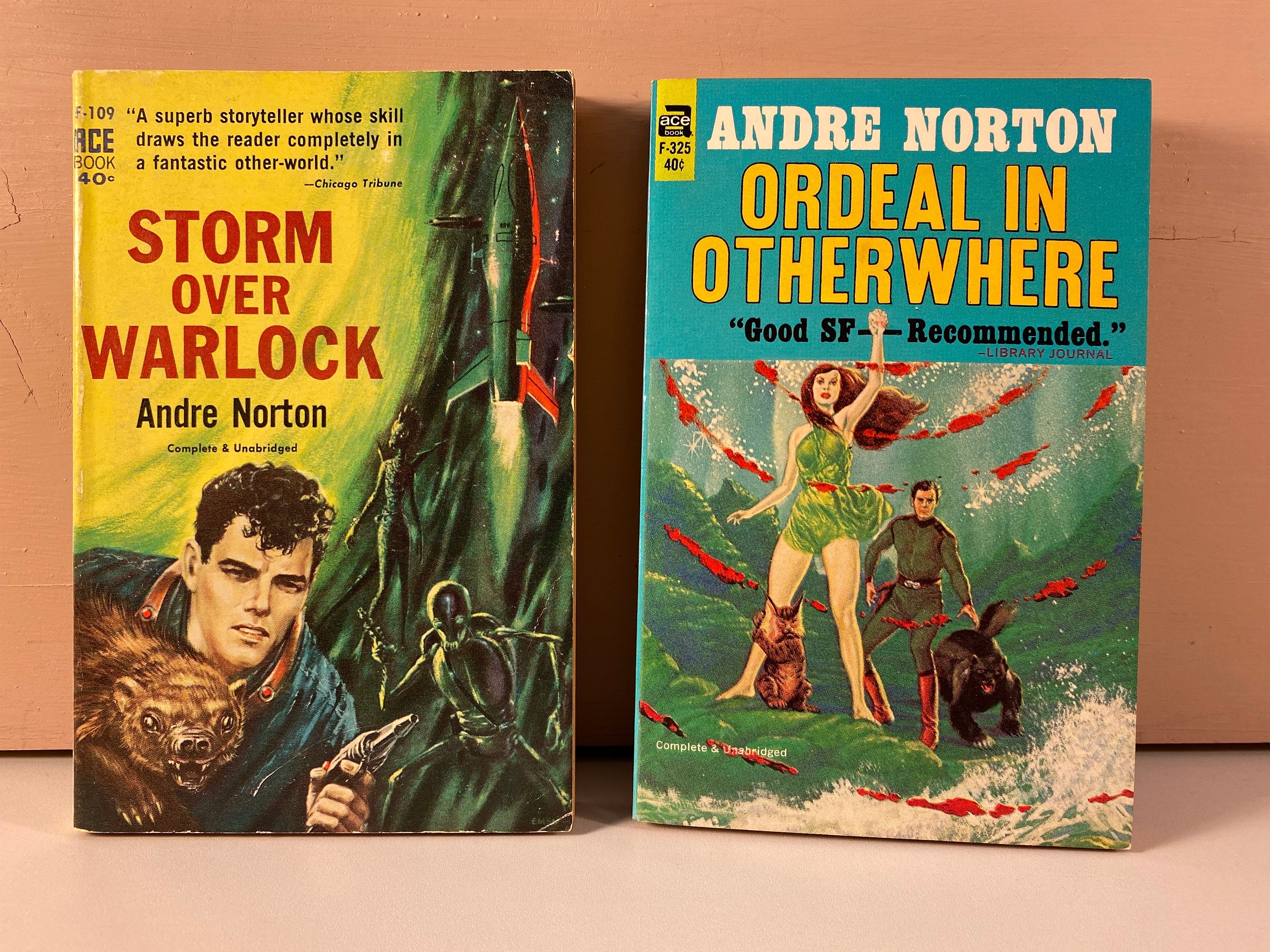 Warlock Series, Andre Norton Book Collection, Paperback Ace Books, Mid ...