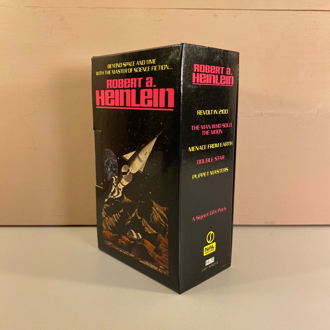 1970s Robert A Heinlein Science Fiction UNREAD Five Paperback Book Set ...