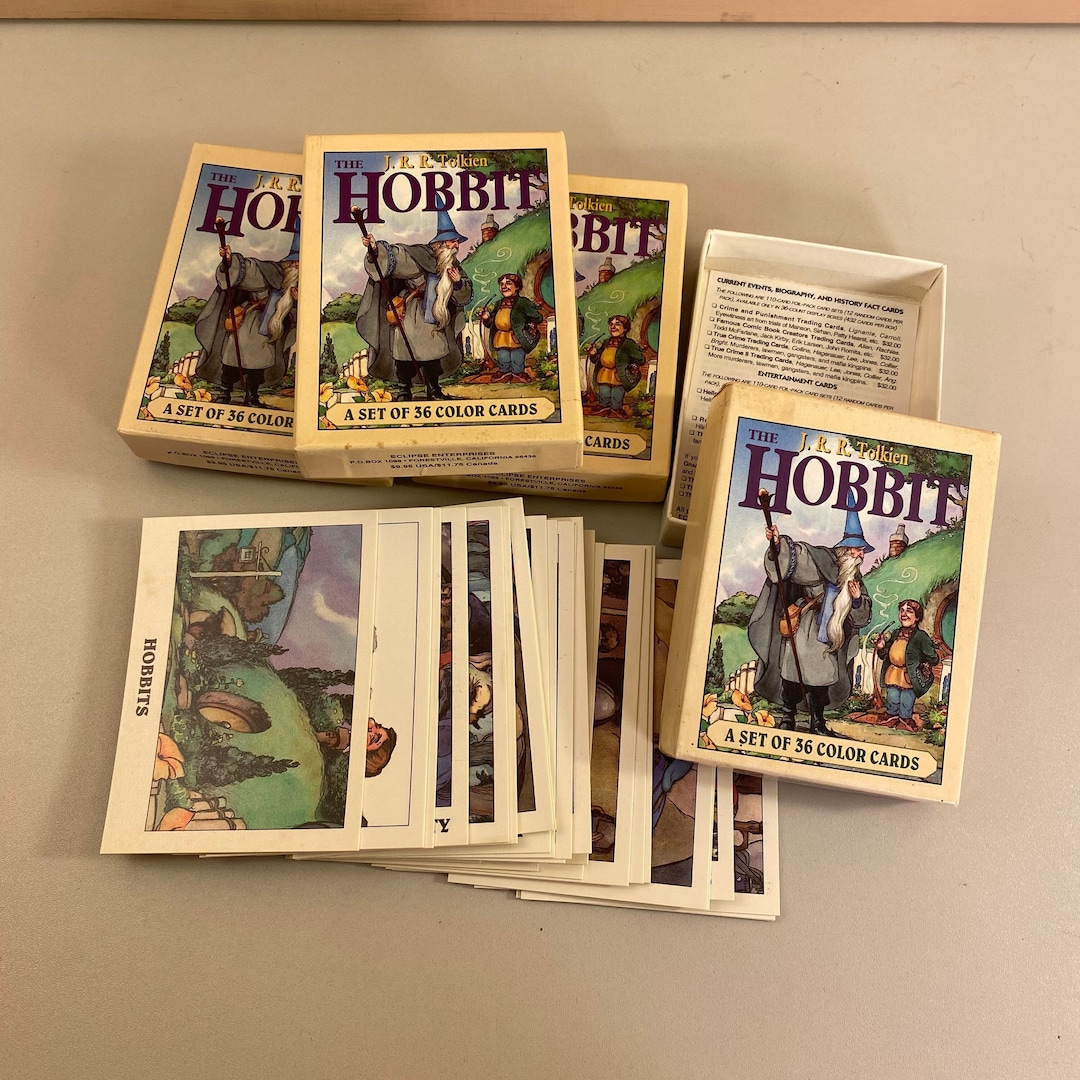 1992 J.R.R. Tolkien the Hobbit Set of 36 Color Cards, Movie ...