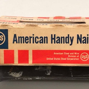 USS United States Steel Corporation Handy Nails Box Vintage | Etsy