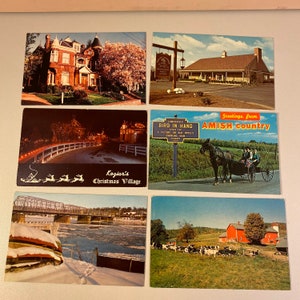 125 Old Pennsylvania Postcards, Old Souvenir Post Cards, 1930s - 1970s ...