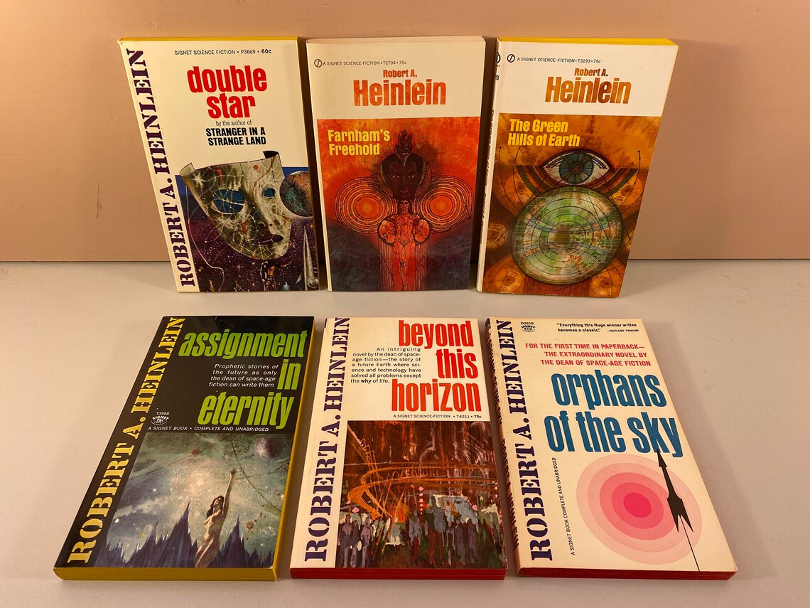 1970s Robert A Heinlein Science Fiction UNREAD Paperback Book Box Set ...