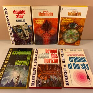 1970s Robert A Heinlein Science Fiction UNREAD Paperback Book Box Set ...